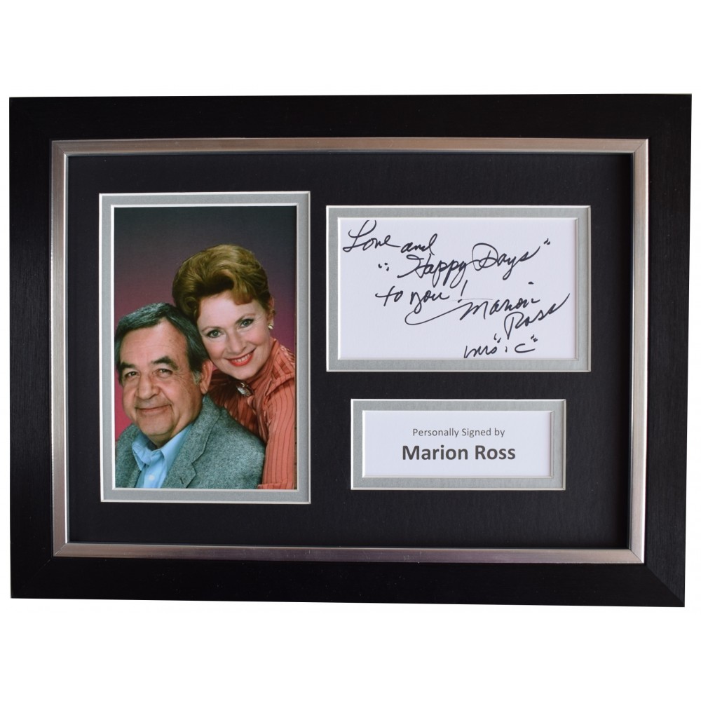 Marion Ross Signed A4 Framed Autograph Photo Display TV Happy Days ...