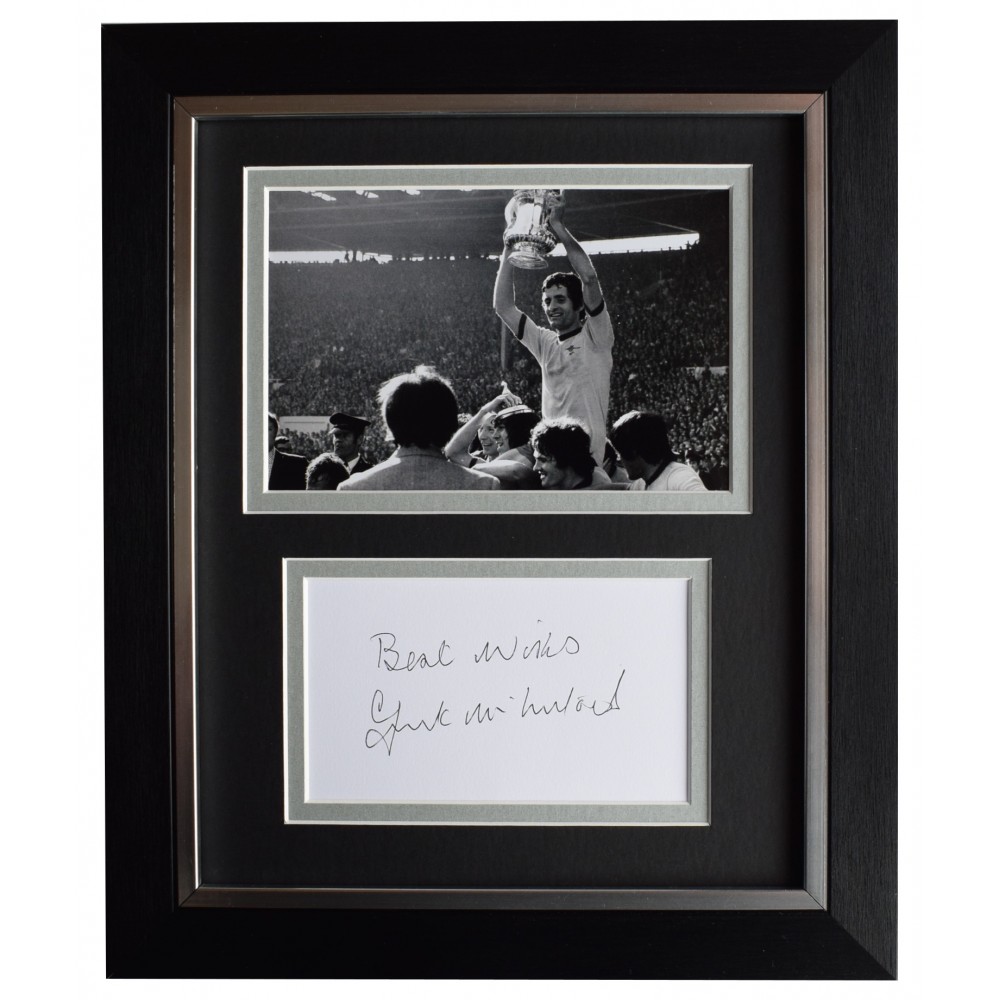 Frank McLintock Signed 10x8 Framed Autograph Photo Display Arsenal ...