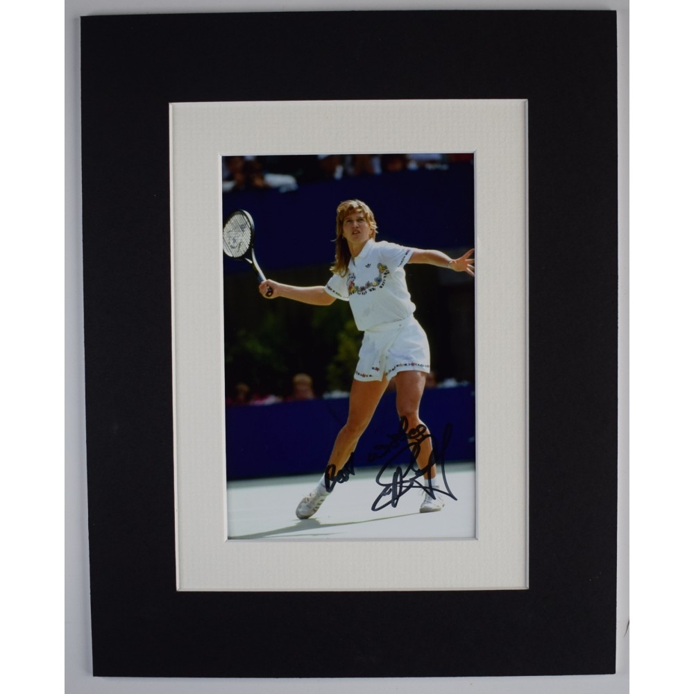 Steffi Graf Signed Autograph 10x8 photo display Tennis Sport Wimbledon ...