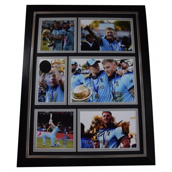 Ben Stokes Signed Autograph framed 16x12 photo display England Cricket ...