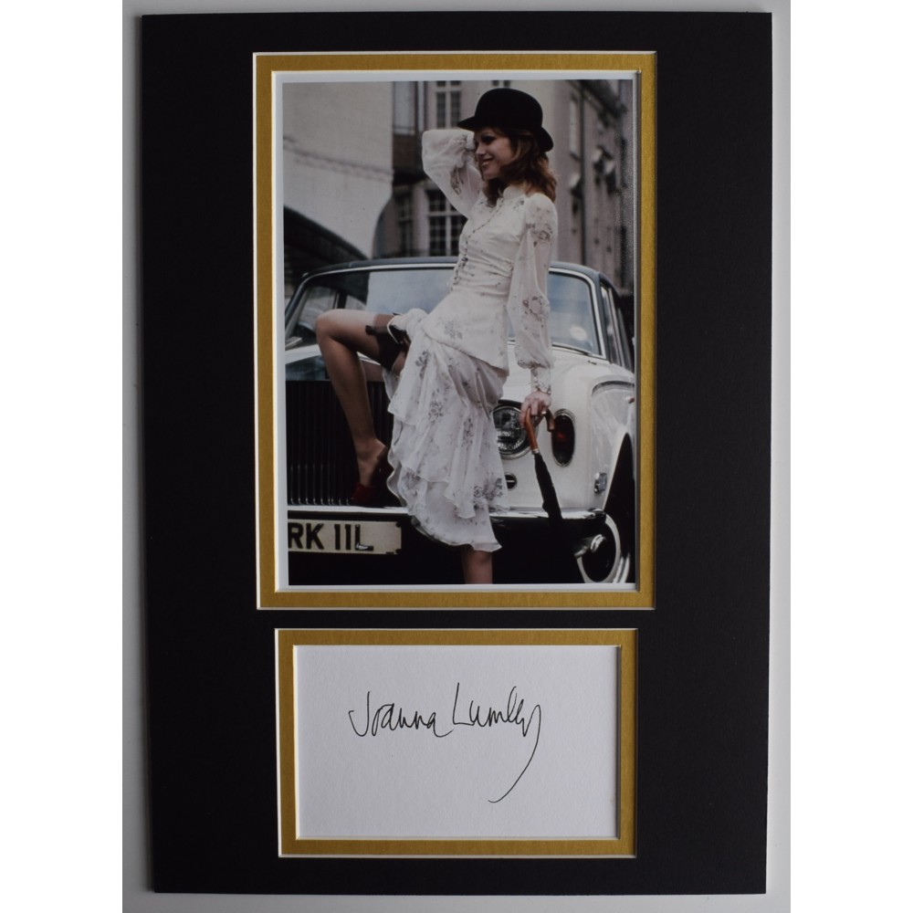 Joanna Lumley Signed Autograph A4 photo display Avengers TV Absolutely ...