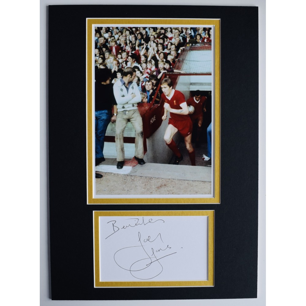 Joey Jones Signed Autograph A4 photo display Liverpool Football LFC ...