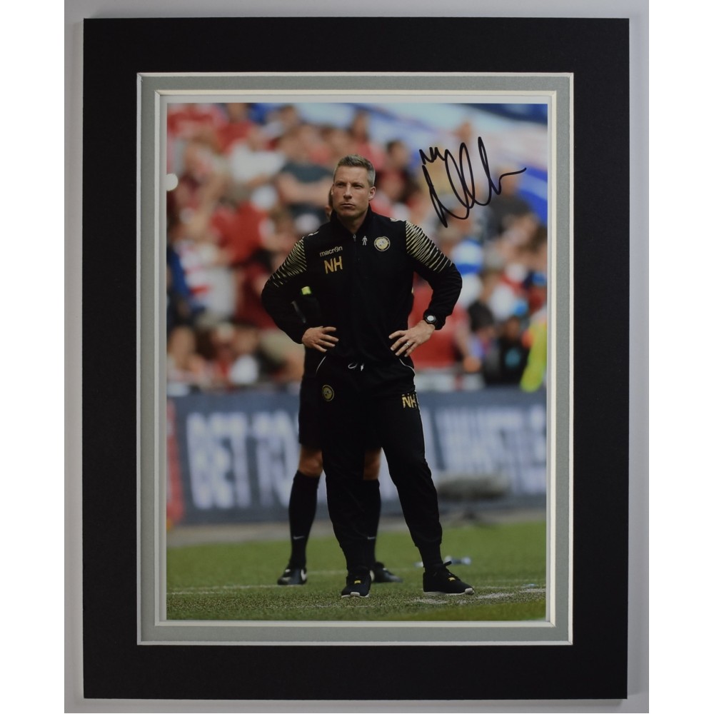 Neil Harris Signed Autograph 10x8 photo display Millwall Football COA AFTAL