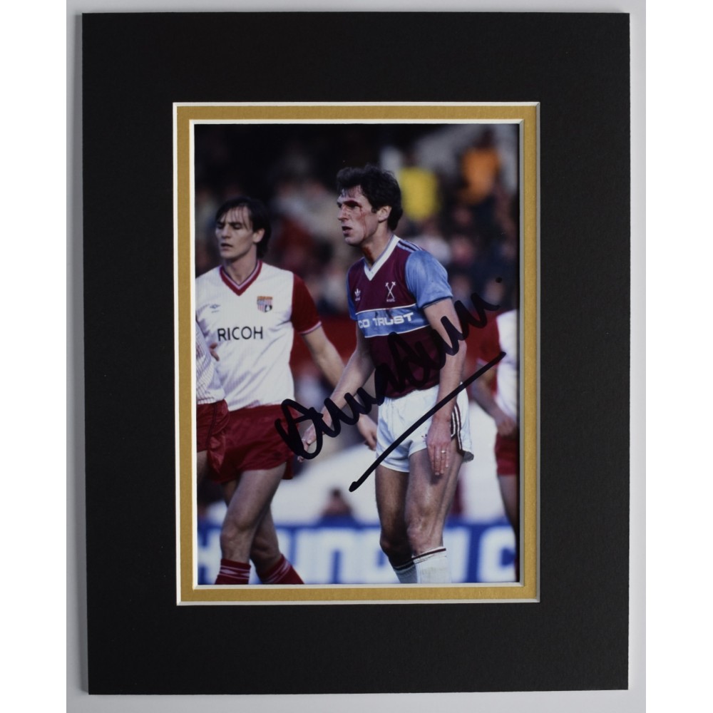 Alan Devonshire Signed Autograph 10x8 photo display Aston Villa ...