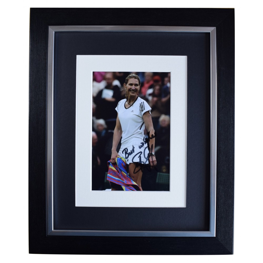 Steffi Graf Signed 10x8 Framed Photo Autograph Display Tennis Wimbledon ...