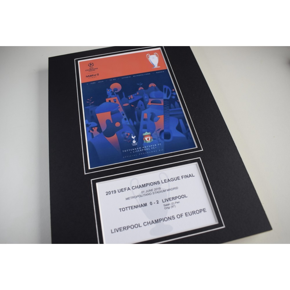 2019 Champions League Final Football A4 Photo Display Framed Liverpool ...