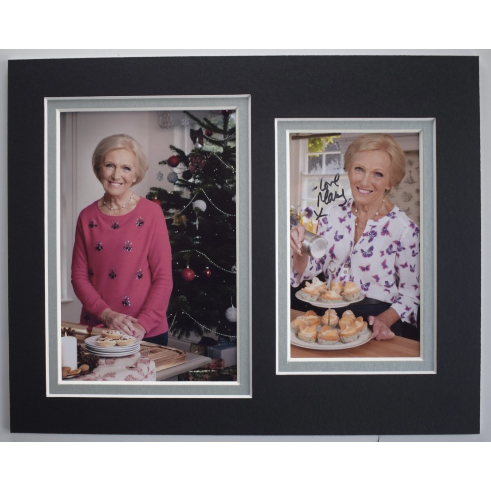 Mary Berry Signed Autograph 10x8 photo display Bake Off TV Chef Cake ...