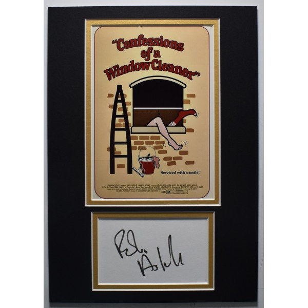 Robin Askwith Signed Autograph A4 photo display Confessions of a Window ...