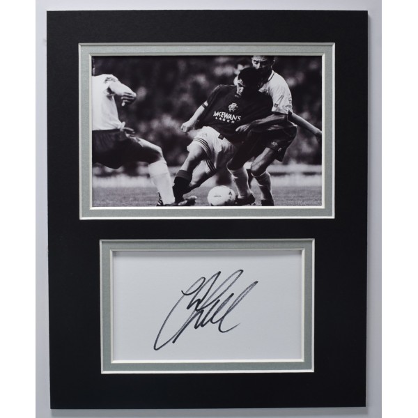 Charlie Miller Signed Autograph 10x8 photo display Rangers Football COA ...
