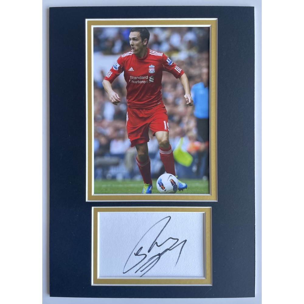 Stewart Downing Signed Autograph A4 photo mount display Liverpool ...