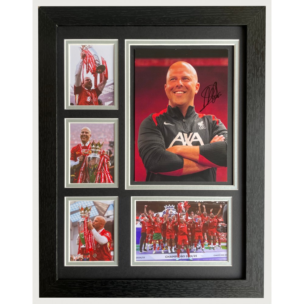 Arne Slot Signed Autograph framed 16x12 photo display Liverpool ...