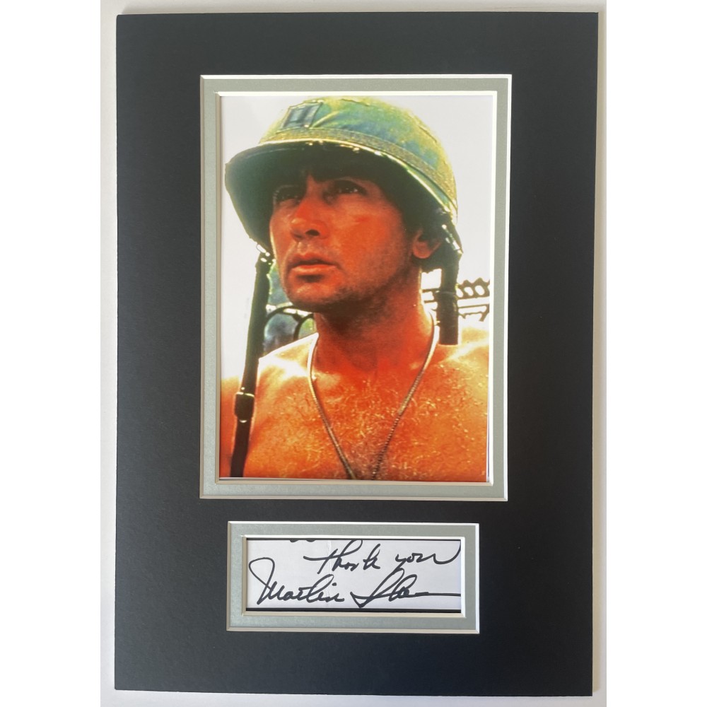 Martin Sheen Signed Autograph A4 photo mount display Apocalypse Now ...