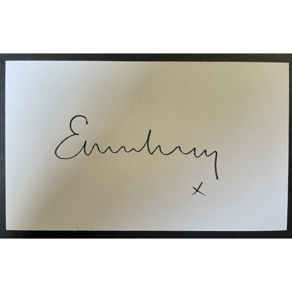 Emer Kenny Signed Autograph White Index Card Father Brown TV Actress COA