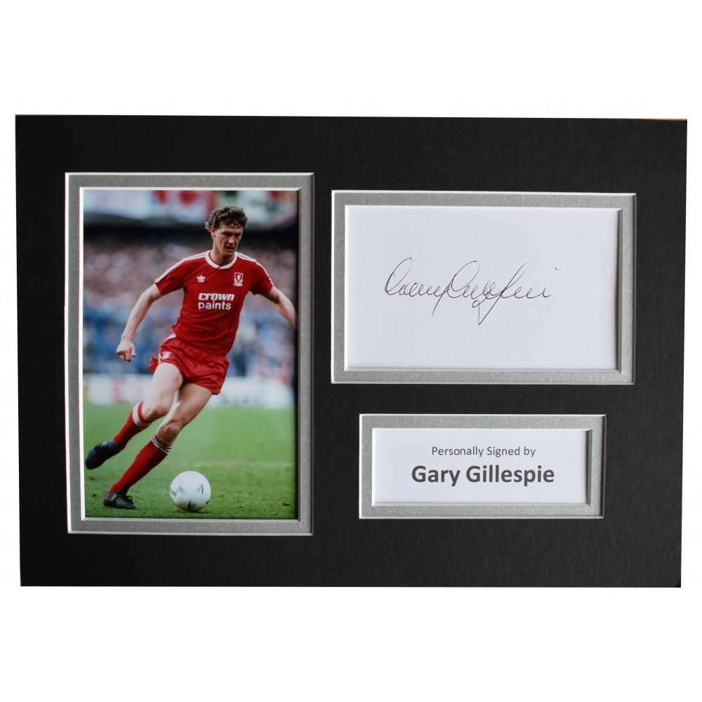 Gary Gillespie Signed Autograph A4 photo display Liverpool Football ...